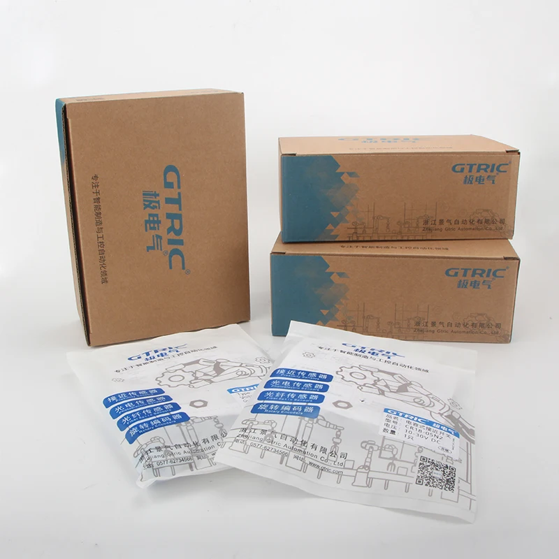 Gtric Square Photoele Switch Infrared Beam Visible Small Spot 10-30vdc 3-wires Pnp Npn ...