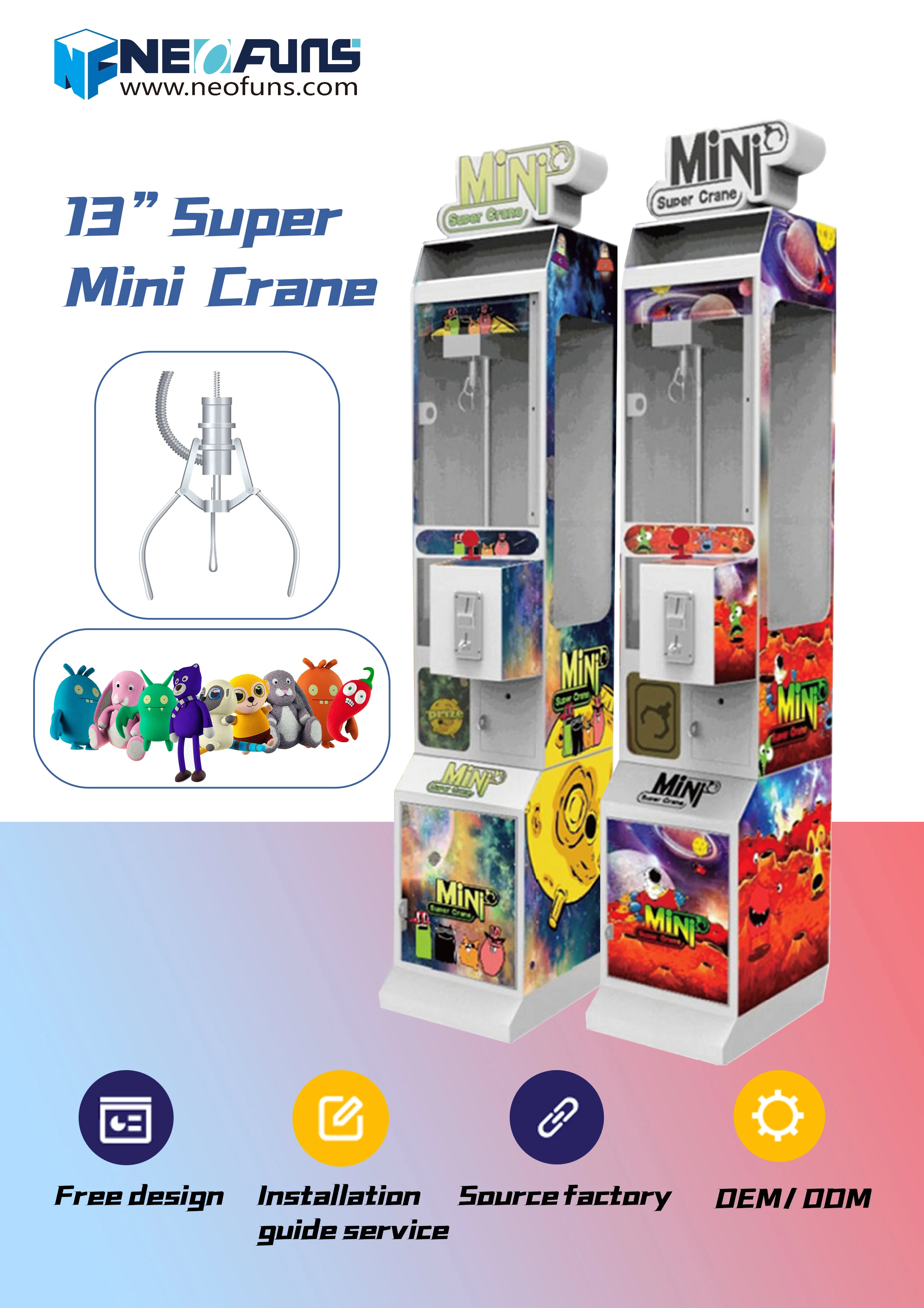Most Popular Arcade Coin Operated Games Small Mega Mini Claw Machine ...
