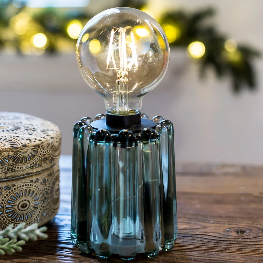 Kanlong Indoor Battery Powered G80 Edison Bulb Glass Table Lamp For ...