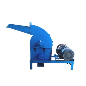 Mobile Diesel Motor Engine Wood Log Chipper Sawdust Grinder Pulverizer ...