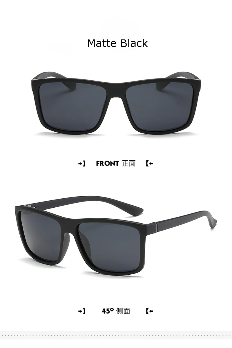Men's Square Fashion Polarized Sunglasses UV400 Designer