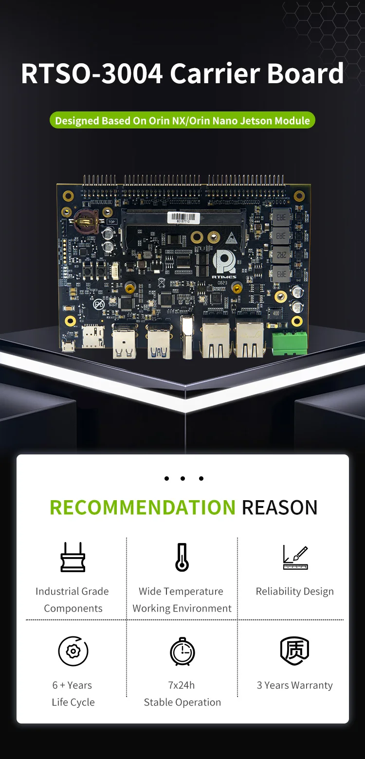 Nvidia Jetson Orin Nano/orin Nx Module Rtso-3004 Industrial Carrier ...