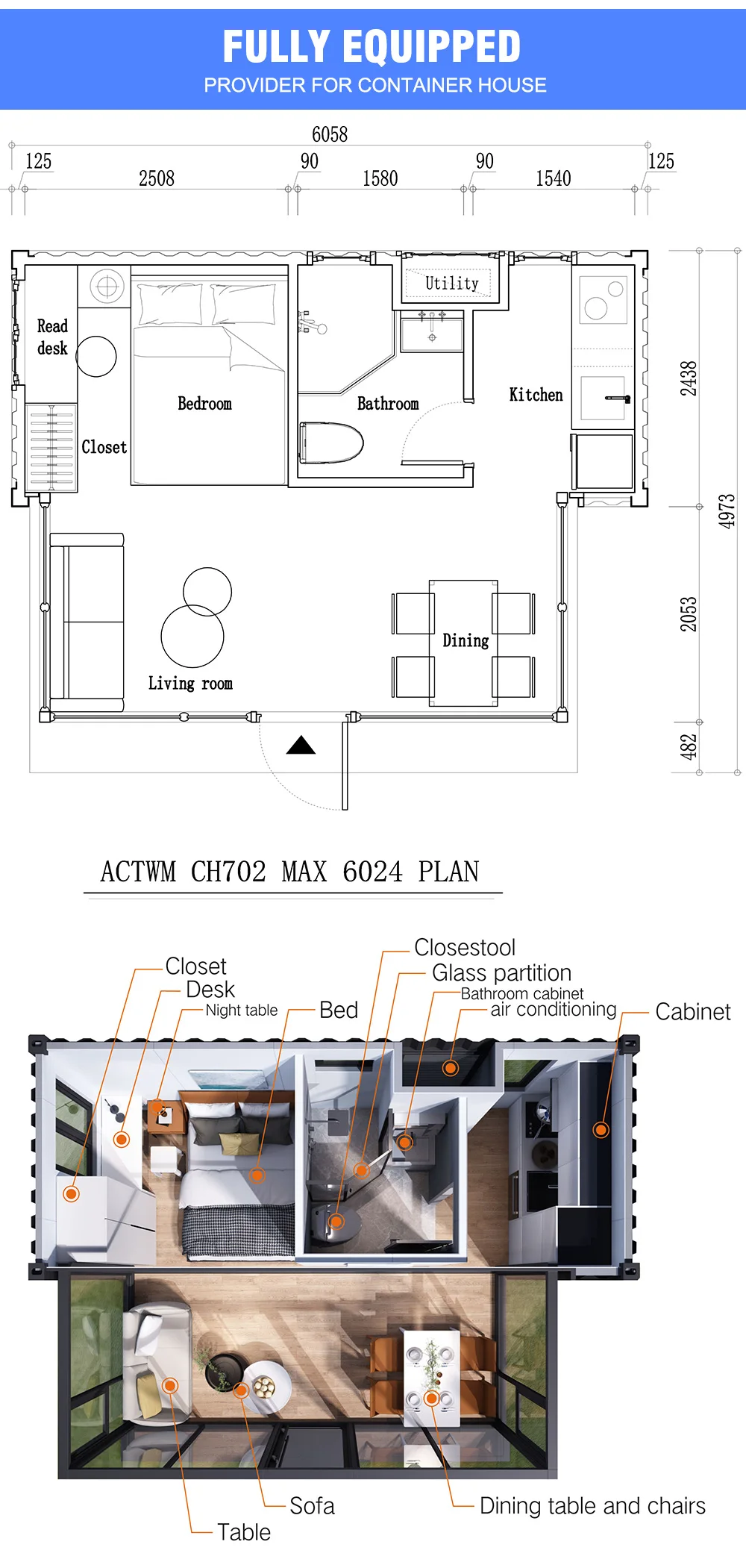 20HQ Wholesale Shipping Container Prefab Shipping Container Homes Buy ...