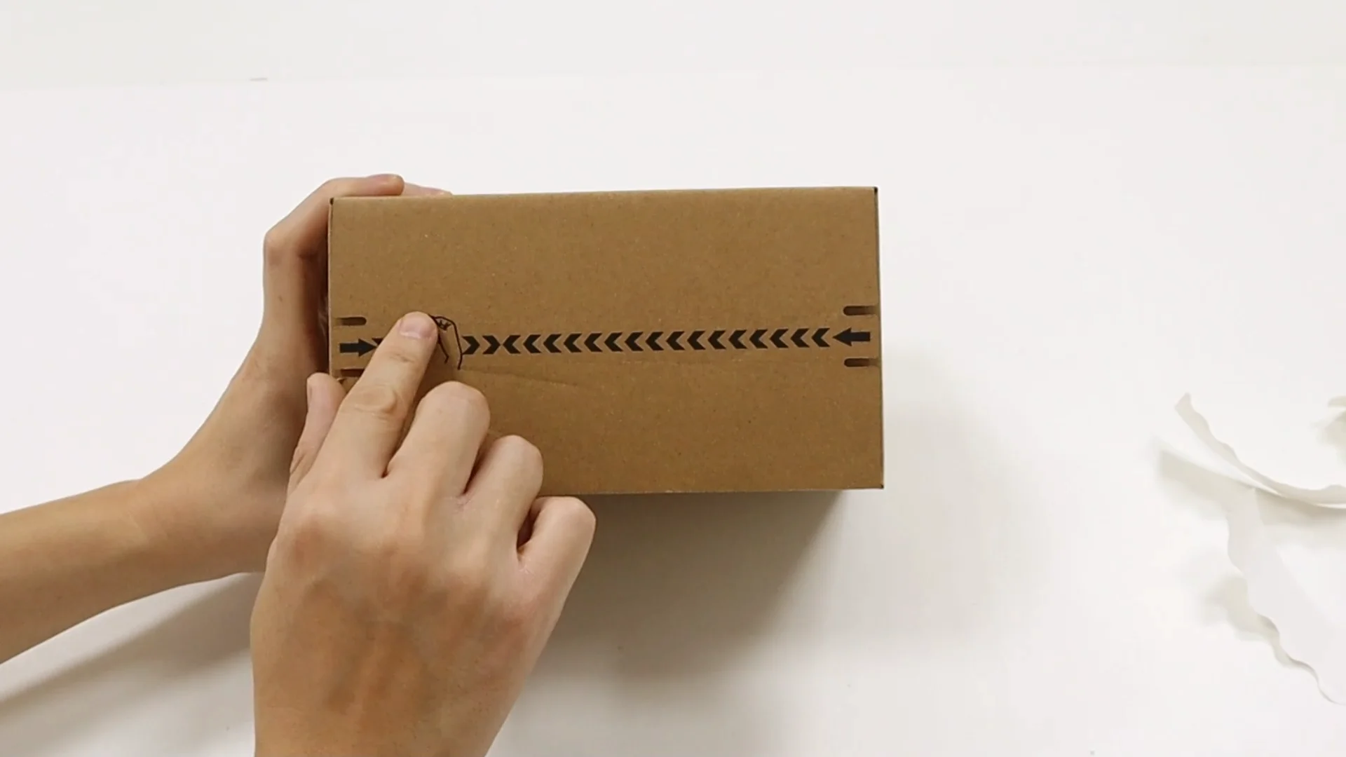 Free Samples Brown Packaging Boxes Tear Strip Zipper Corrugated ...