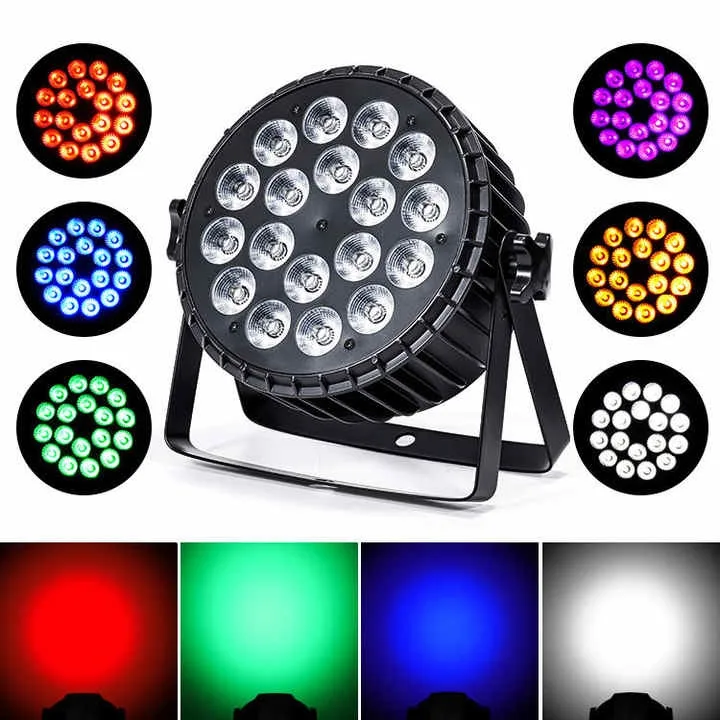 Dmx 512 Waterproof 18 X10w 4in1 5in1 6in1 Aluminium Par Led Flat Par ...