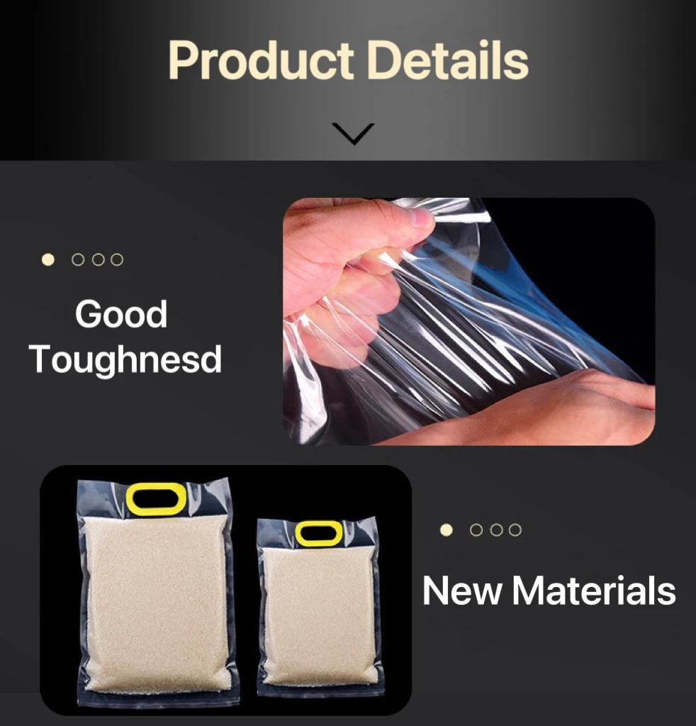 1kg, 5kg, and 25kg Plastic Rice Packing Bags - Durable & Recyclable