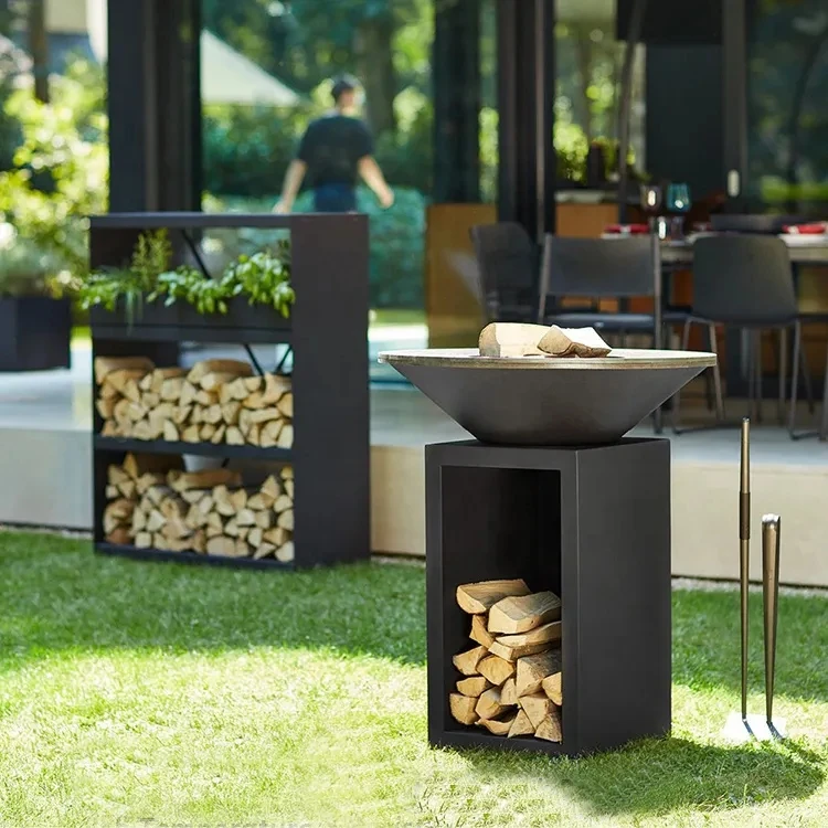 Alibaba.com: Corten Steel Outdoor Fire Pit, Heavy Duty BBQ Grill, Rust ...