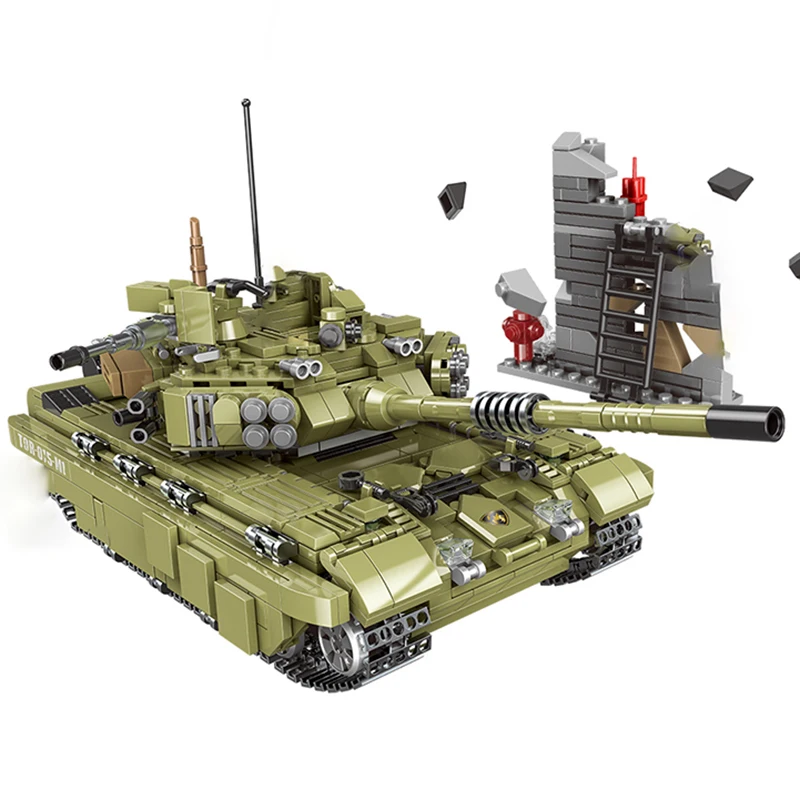 Building Blocks Ww2 Army Series Tank Educational Blocks 1255pcs World ...