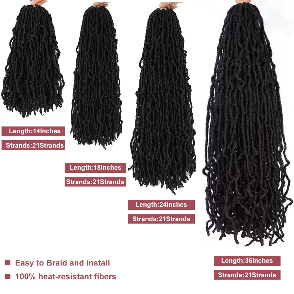 Wholesale Nu Locs Crochet Braiding Hair - High Temp Fiber