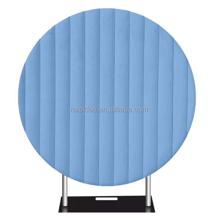 Wedding Backdrop Decoration Velvet Fabric Pink Acrylic Round Backdrop ...