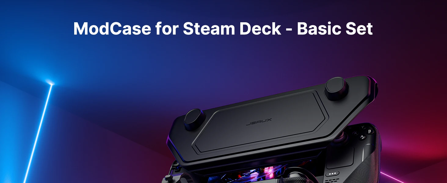 JSAUX Steam Deck Mod Case Cover M2 Slot Kit Accessories with Stand for ...