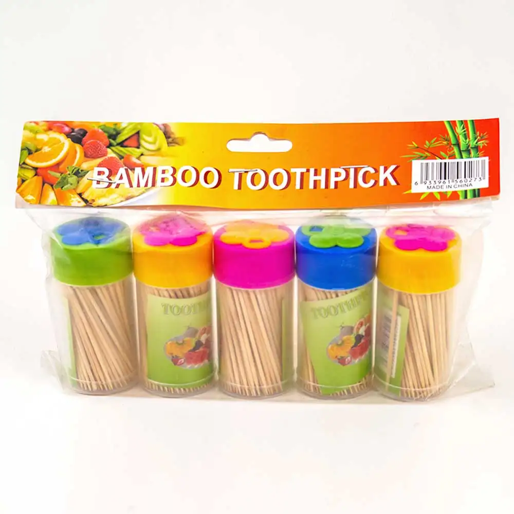 Natural Bamboo Toothpick Eco-friendly Disposable Bamboo Wood Tooth ...