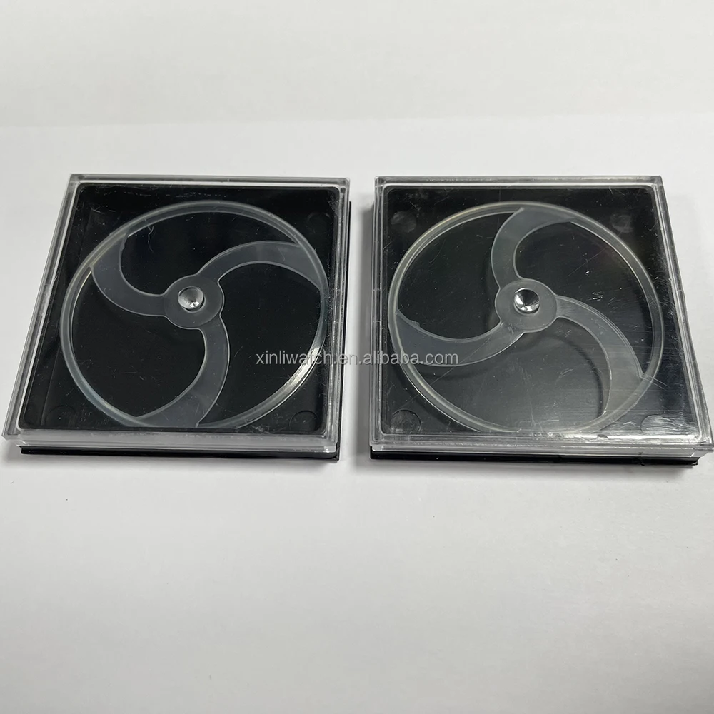 Custom Made Plastic Black Watch Dial Holder - Square Shape Case with ...