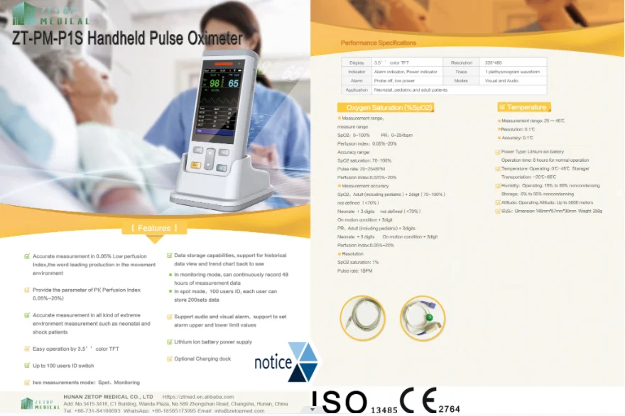 Veterinary Vital Signs Monitoring Machine Medical Handheld Monitoring ...