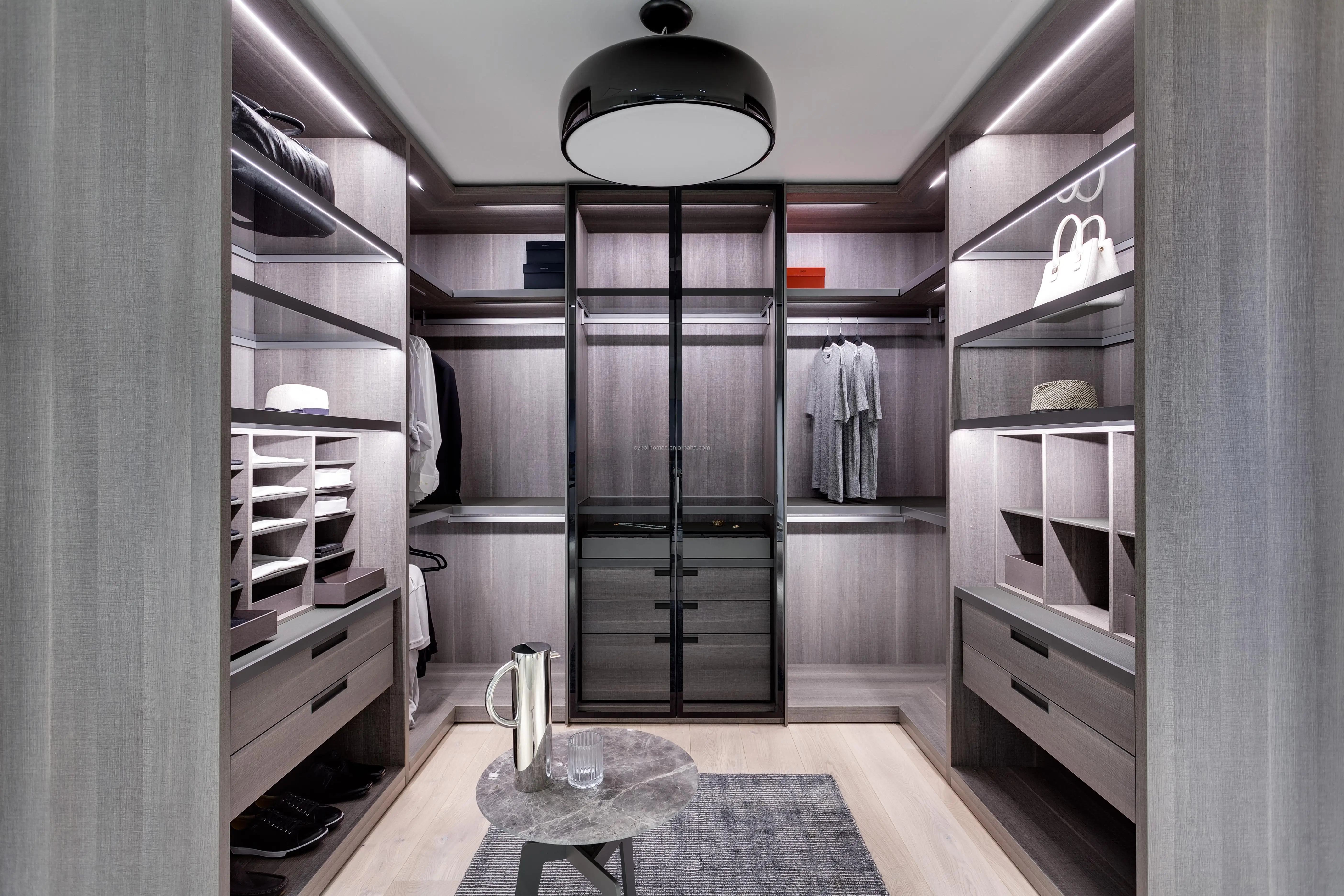 New Modern Walk In Closets Organizer Customizable Armoire Wardrobe ...