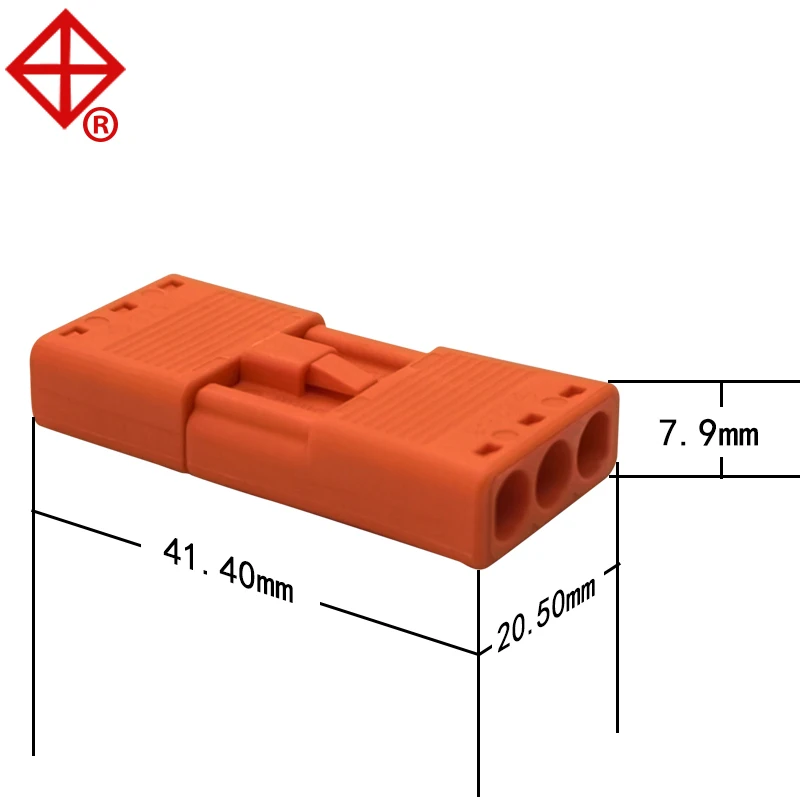 3 Pin Quick Disconnect Plug in Wire Connector for 18-20AWG Power ...