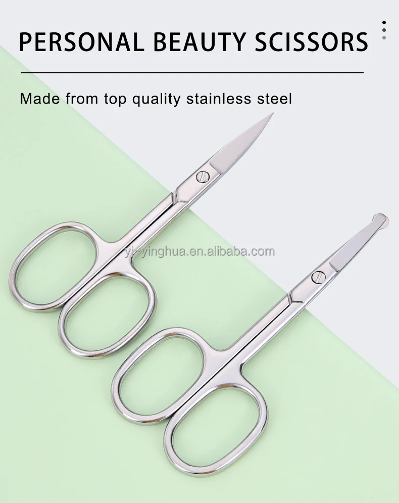 High Quality Curved Scissor Stainless Steel Beauty Manicure Scissors ...