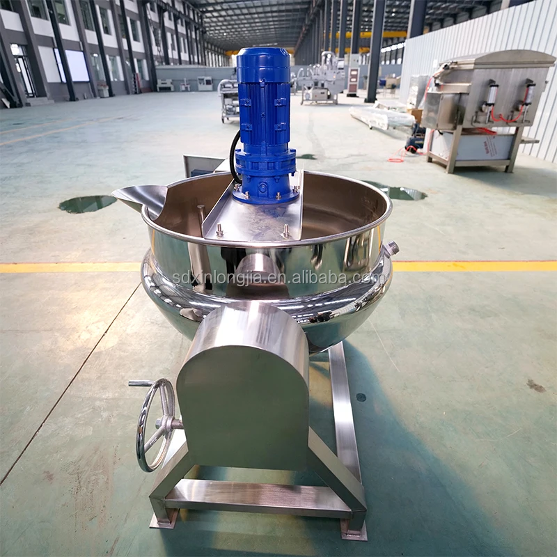 100 Liters Cooking Pots Sauce Jam Making Machine Electric Heating Way ...