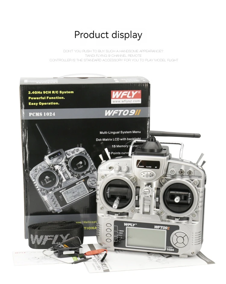 9-channel Remote Control Chinese Transmitter 1024 4096 2.4g Model ...