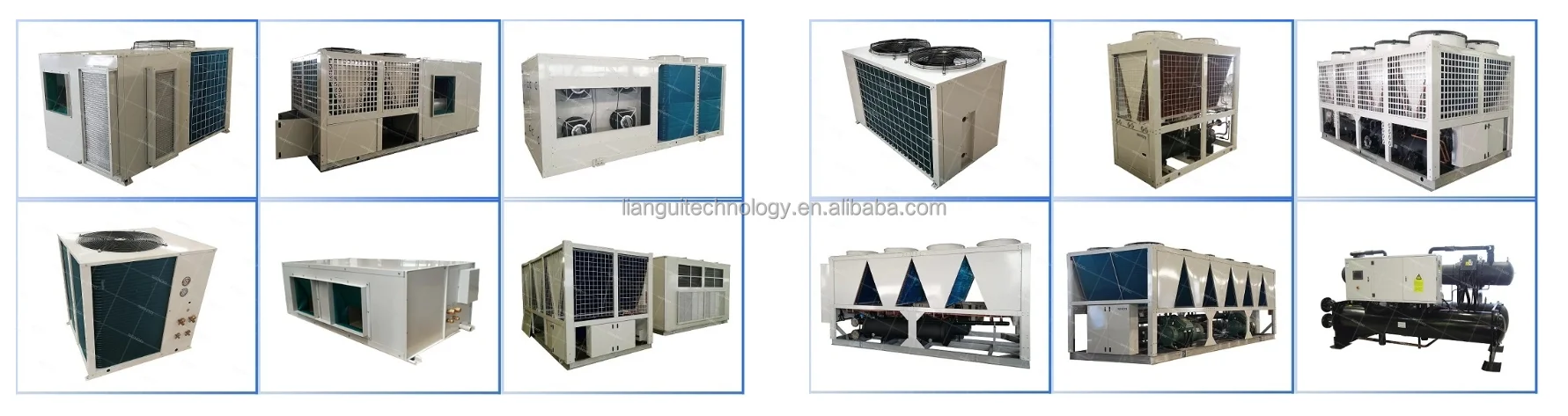 R410A/R407 Industrial Modular Scroll or Screw Type Air Cooled Water ...