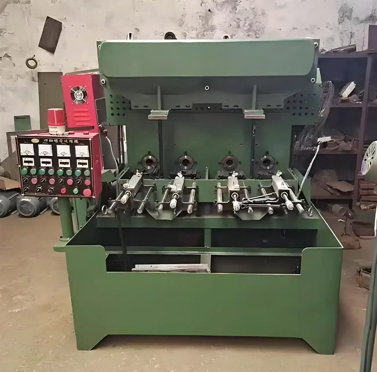 New Fully Automatic 4 Spindle Flange Hex Nut Tapping Machine Easy Operate for Manufacturing ...