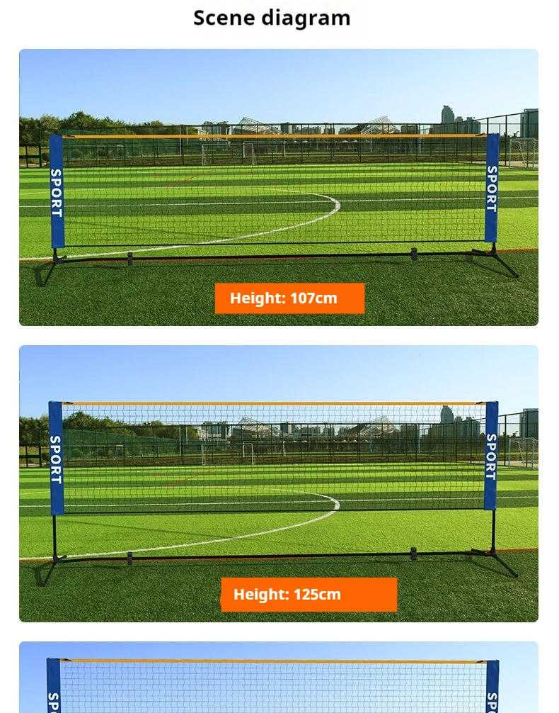 High-Quality Outdoor Badminton and Tennis Net System Adjustable Heavy ...