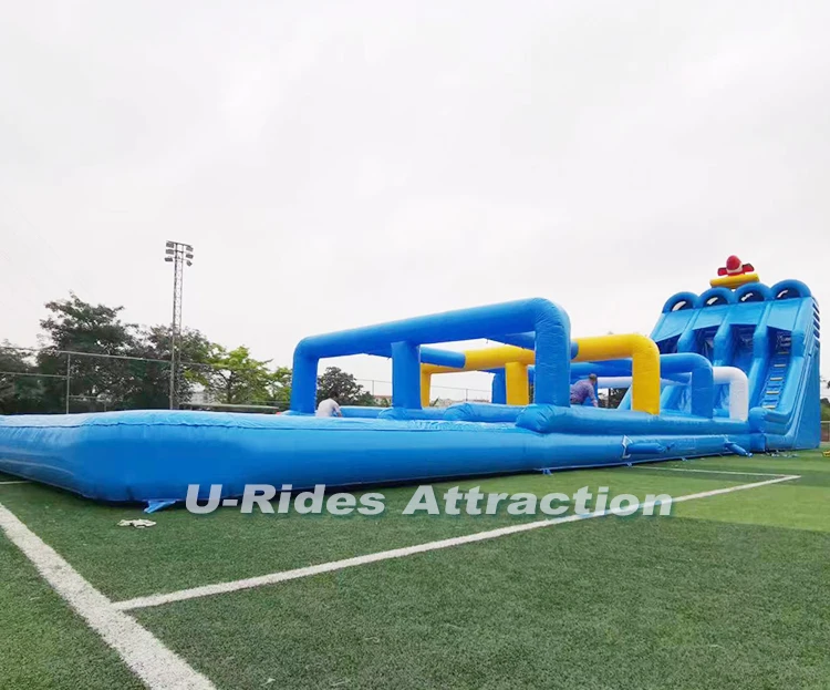 20m Inflatable Water Slide Combo Big Pool Inflatable Water Slide ...