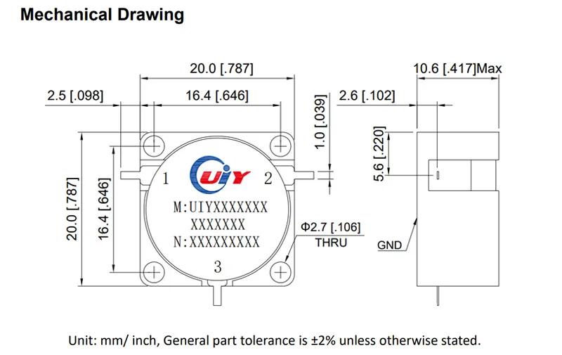 100W High Power RF Drop in Circulator UIYDC2020A for 820~950mhz