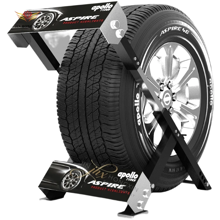 Exhibition Trade Show Center Repair Shop Rotating Rim Rack Stand ...