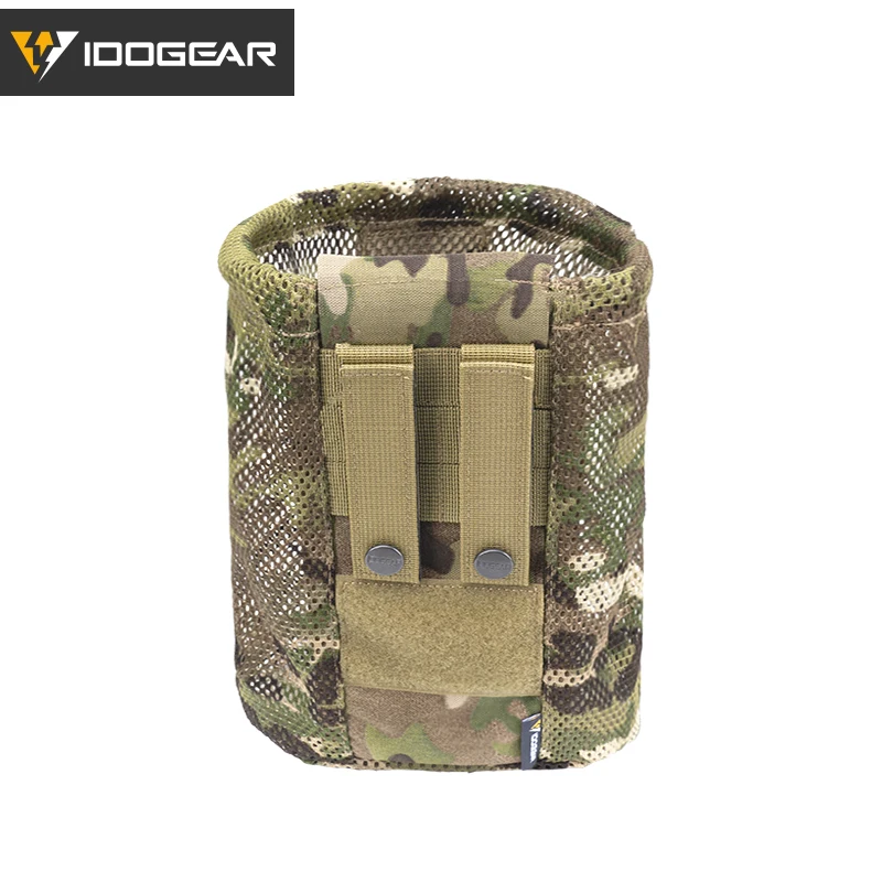 Idogear Tactical Molle Drop Pouch Foldable Mag Recycling Holder Mesh ...