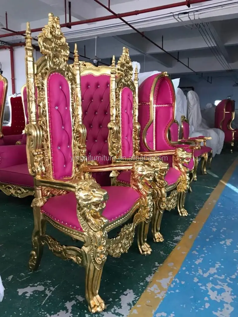 Swan Shape King Throne Chair - Royal White Loveseat for Weddings ...