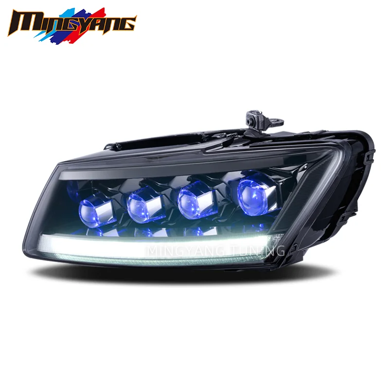 2010-2017 Q5 Head Lamp 4len Crystal Front Lamp Head Light Car ...