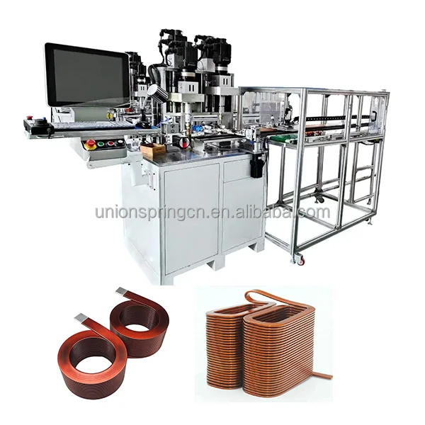Double Circle Flat Air Core Coil Winding Machine Flat Copper Wire ...