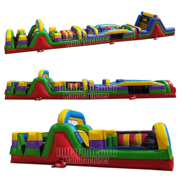 Extreme Rush Race Track The Beast Inflatable Obstacle Course Giant ...