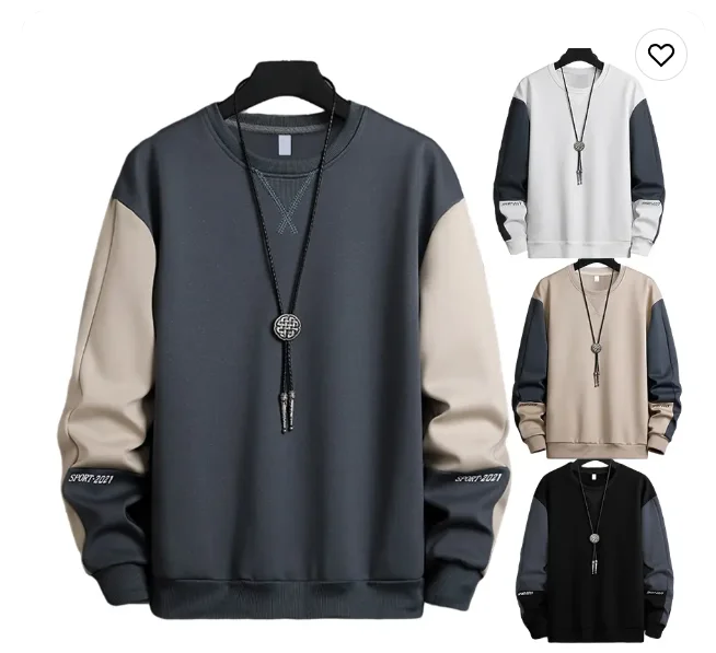 Spring Men Sweatshirt Casual Hip Hop Streetwear Loose Hoodies Mens ...