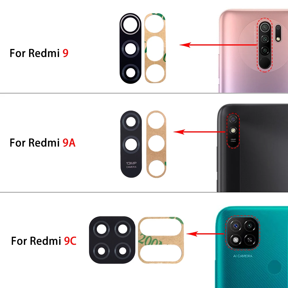 Wholesale Back Camera Glass Lens For Xiaomi Redmi 12c 10a 10c 10 9t 9a ...