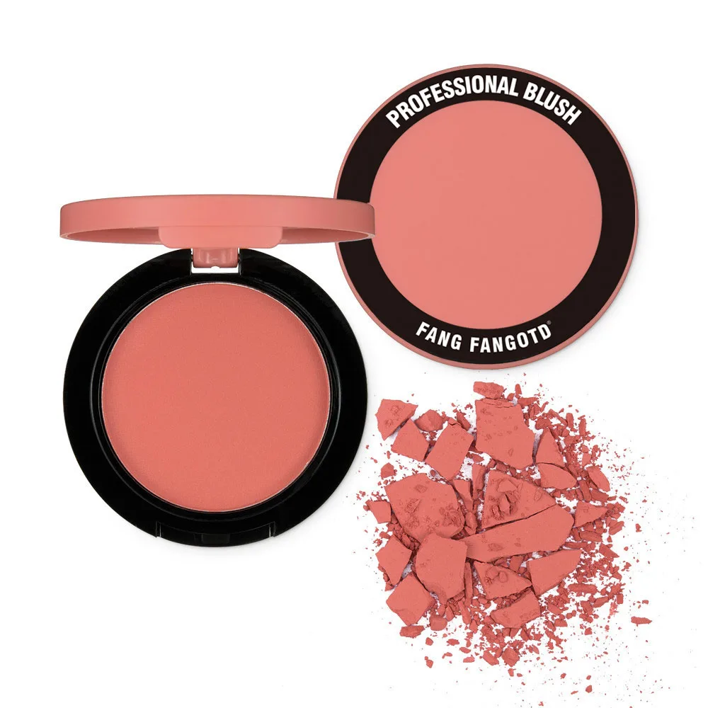 Makeup Pressed Powder Blush Vegan Matte Mono Coral Color Pigment Cheek ...