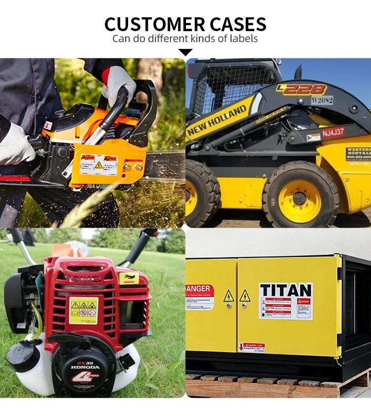 Custom Warning Attention Sign Labels Warn Heat-resisting Material Label ...