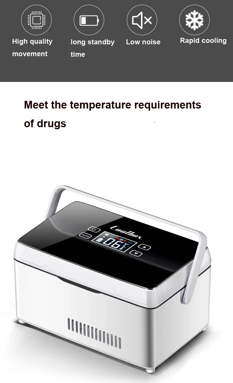 Mini Medical Refrigerator Travel Drug Cooler 2-8 Degree - Buy Mini ...