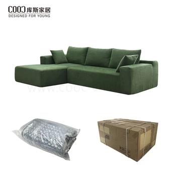 Vaccum Compression Sealed Packing Sofa Home Living Room Furniture Modern Fabric Floor Corner ...