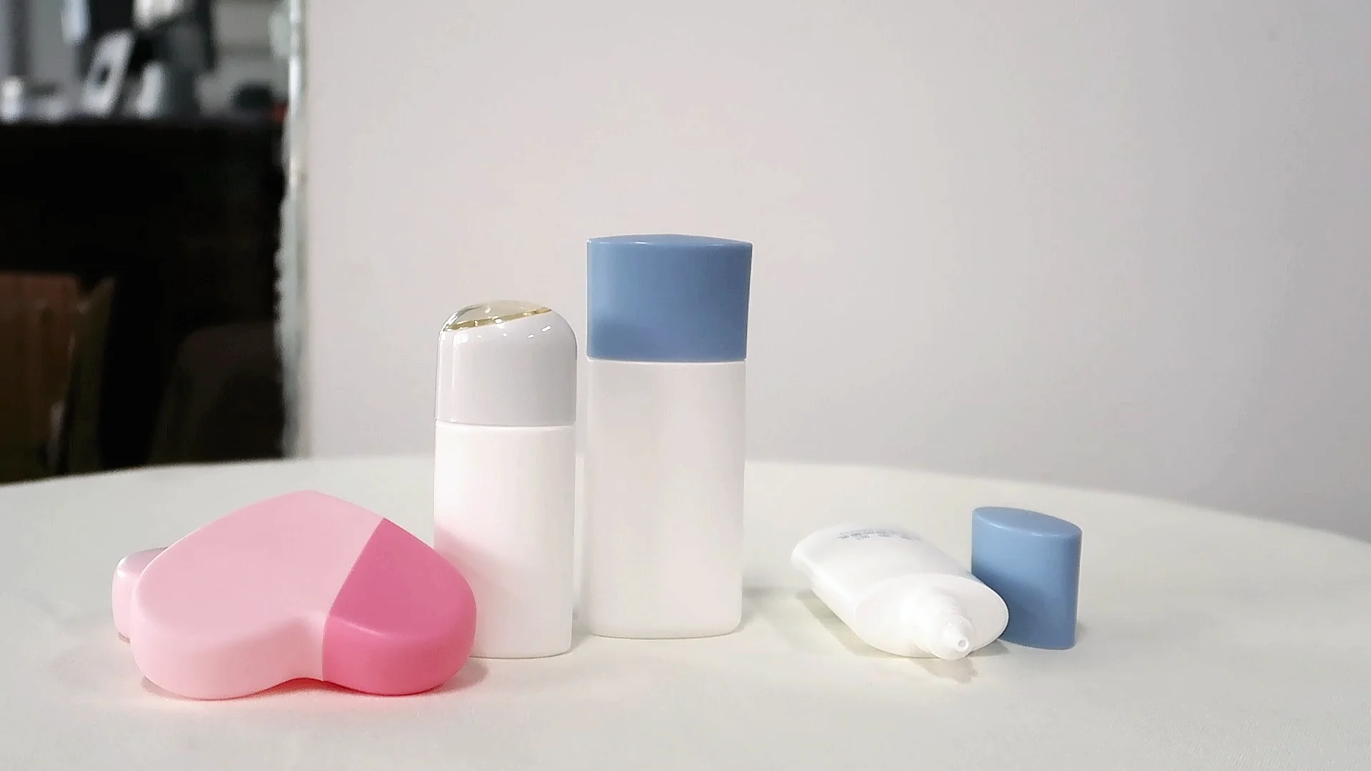 New Design 50ml Heart Shaped Sunscreen Bottle Sunblock Bottle Packaging ...