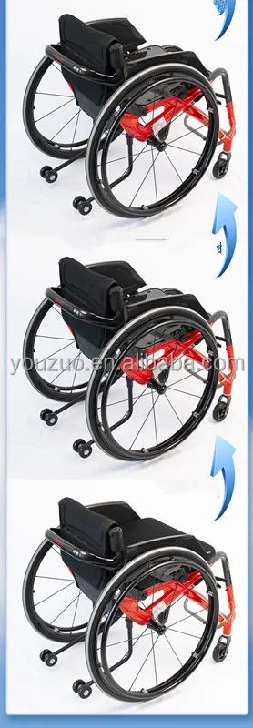 4.5kg Superlight Parable Folding Carton Fiber Manual Sports Wheelchairs ...