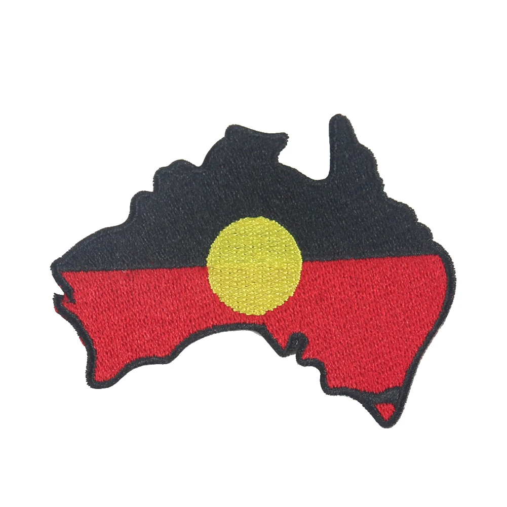 Australia Map Aboriginal Flag Embroidery Patches For Decorating Clothes ...