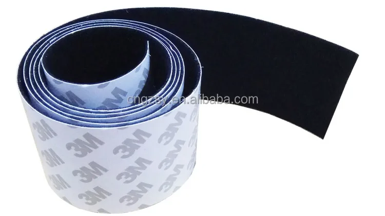 10*5cm Replacement Black Fabric Spare 3m Felt Tape With Self Adhesive ...