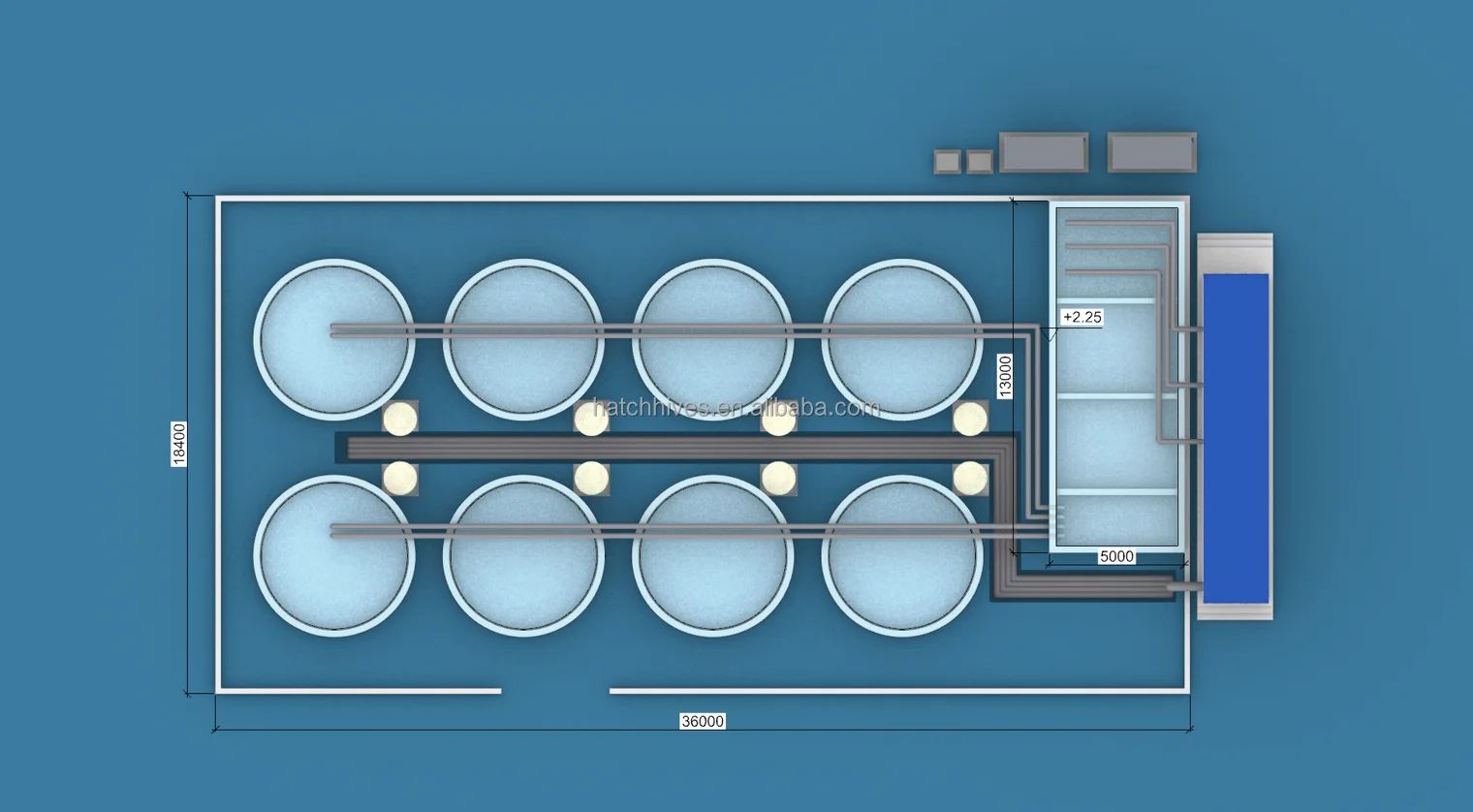 Indoor Vannamei Shrimp Completely Closed-loop RAS Aquaculture Equipment ...