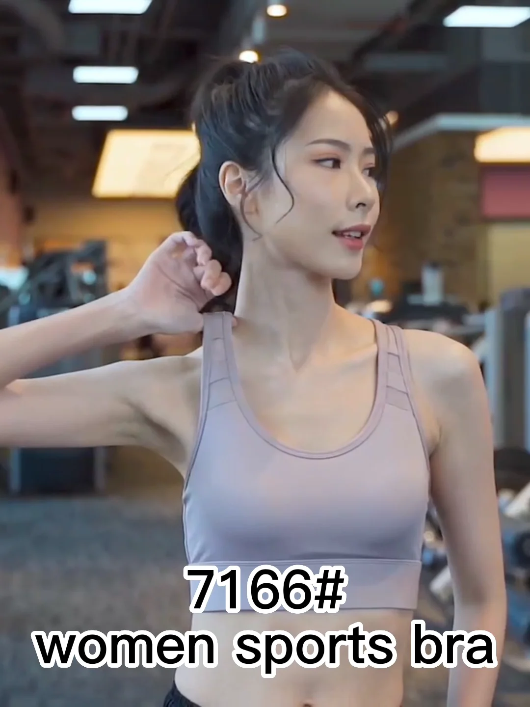 High Quality Wholesale Women Sports Bras Hook Hollow Out Fixed Cup High ...