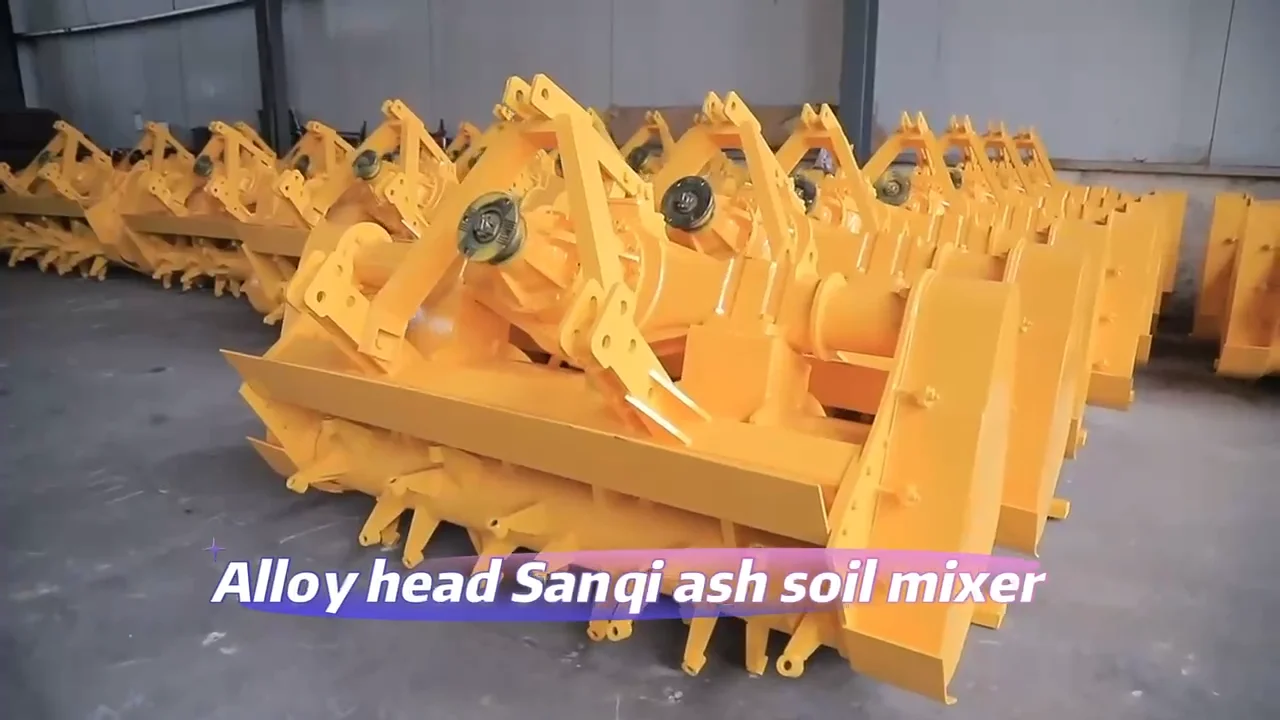 Tractor Mounted Road Building Machinery Enlarged Box Lime Soil Mixer ...