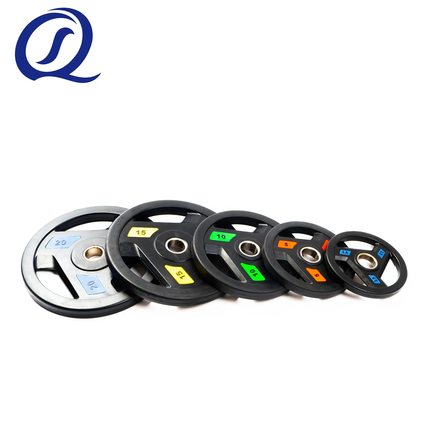 SQ RCWP4 Free Weight Rubber Weight Discs Deluxe Rubber Weight Plates ...