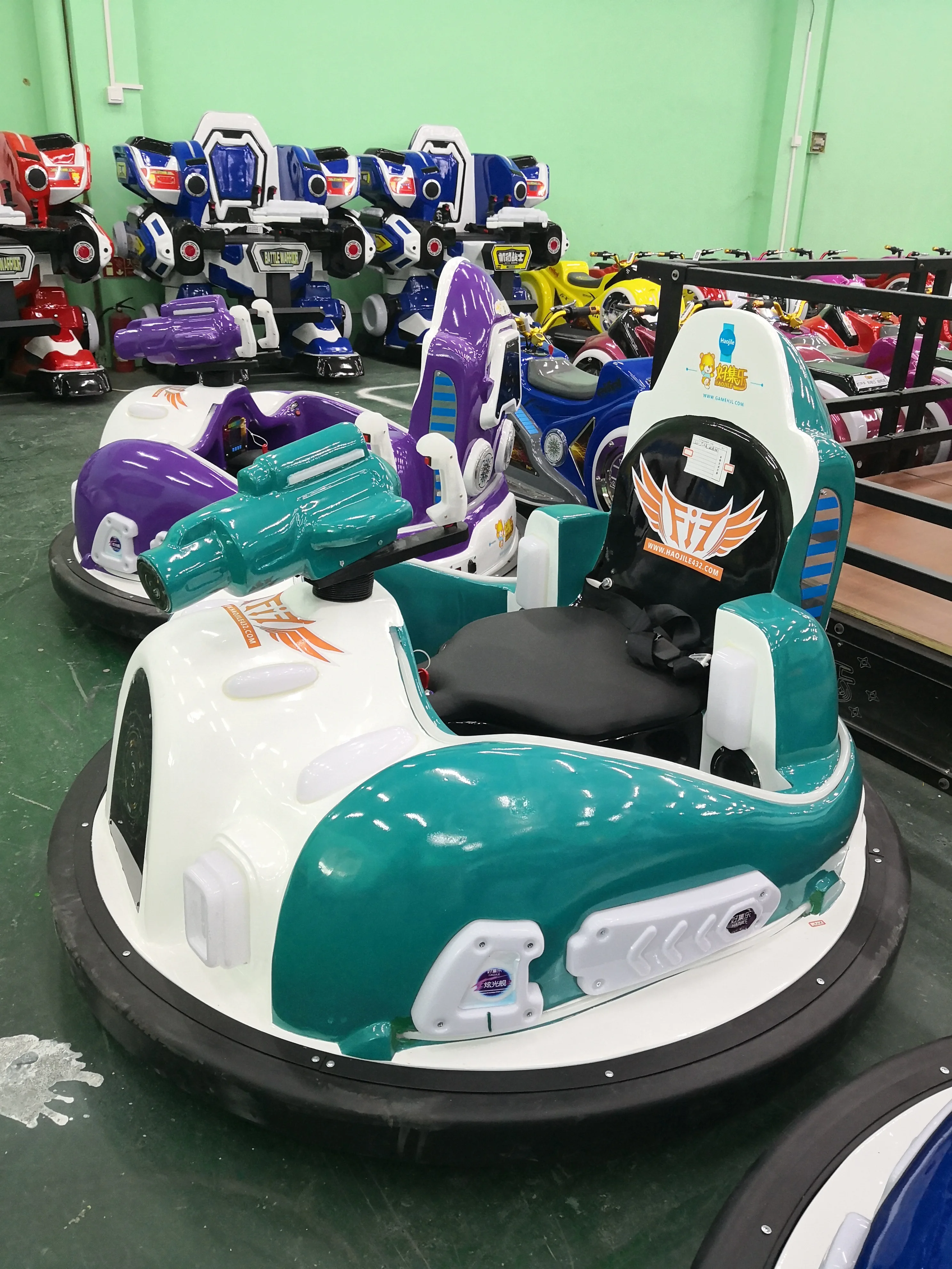 Haojile Amusement Park Battery Operated Spaceship Dodgem Drift Bumper Car Coin Operated Game ...