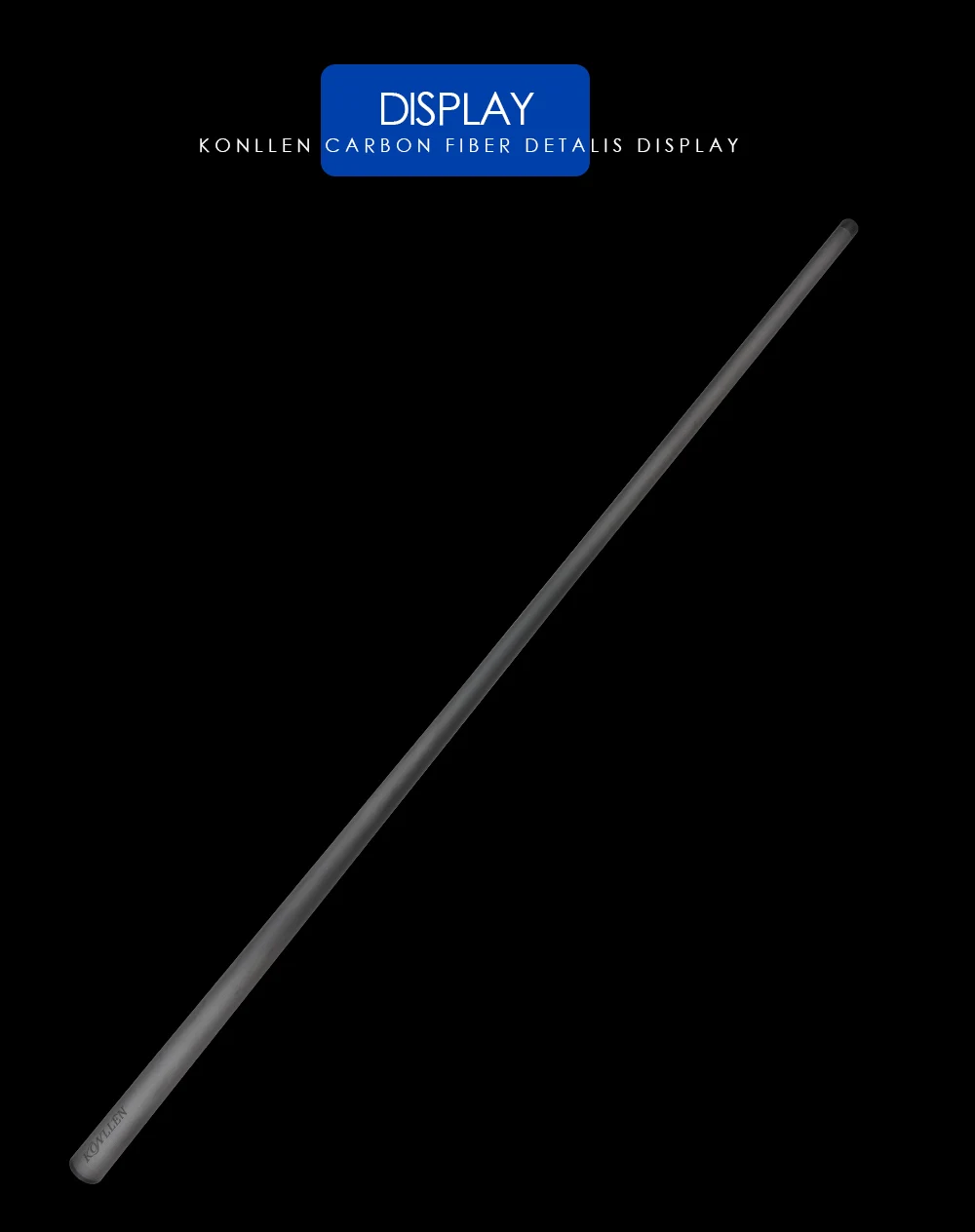 KONLLEN Cue Carbon Shaft 11.75mm/12.75mm 3/8*8 Radial Pin Uniloc Joint ...